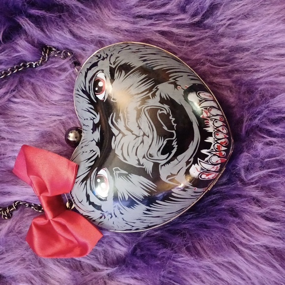 Iron Fist | Bags | Iron Fist Wolf Face Fangs And Blood Red Ribbon Chain ...